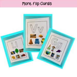 ABC Flip Cards - Etsy