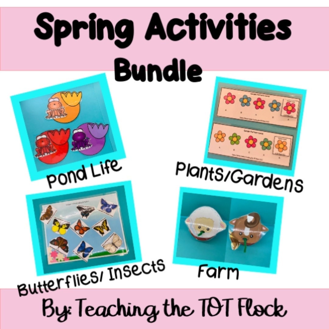 Spring Activities Bundle - Etsy