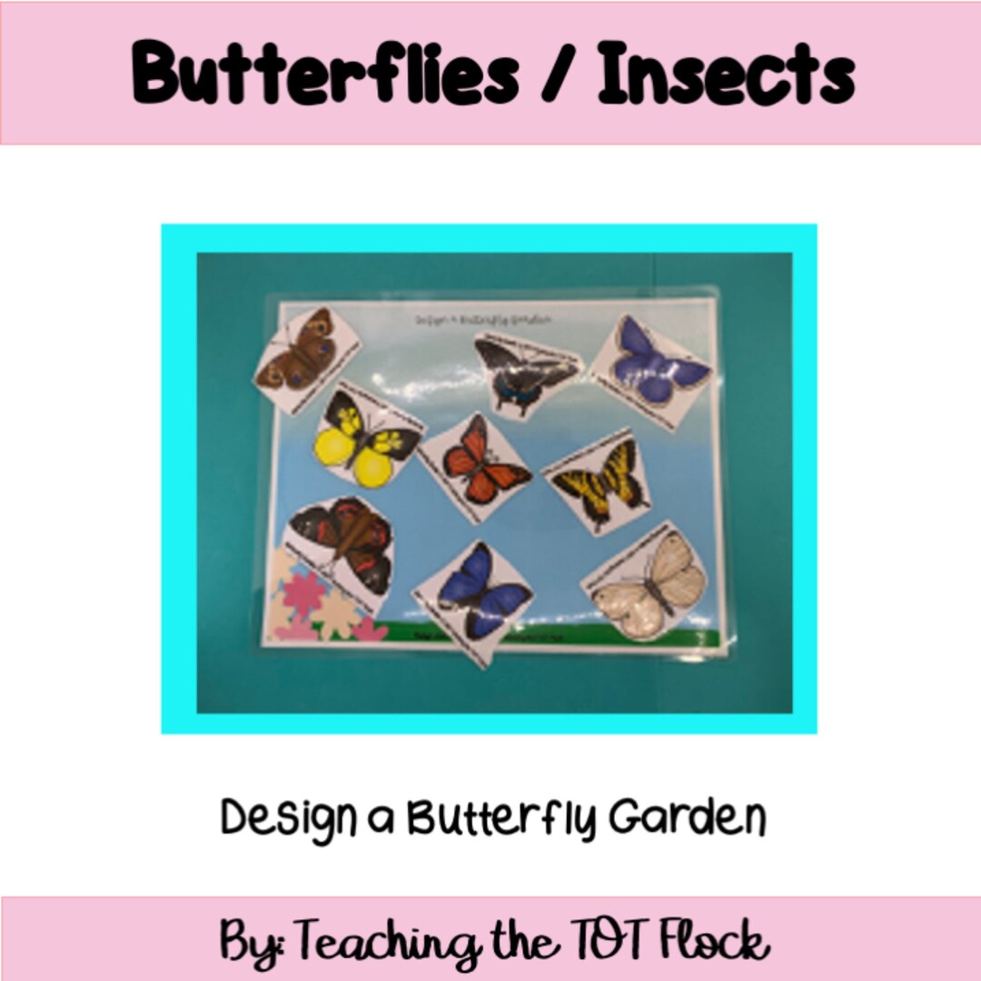 Butterflies and Insects Toddler Packet - Etsy