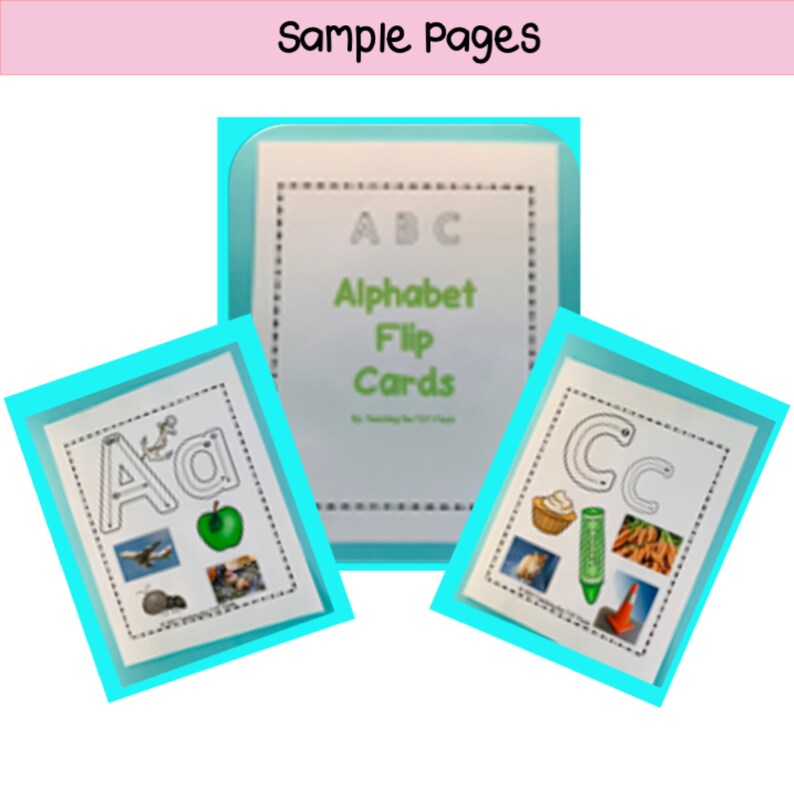 ABC Flip Cards - Etsy