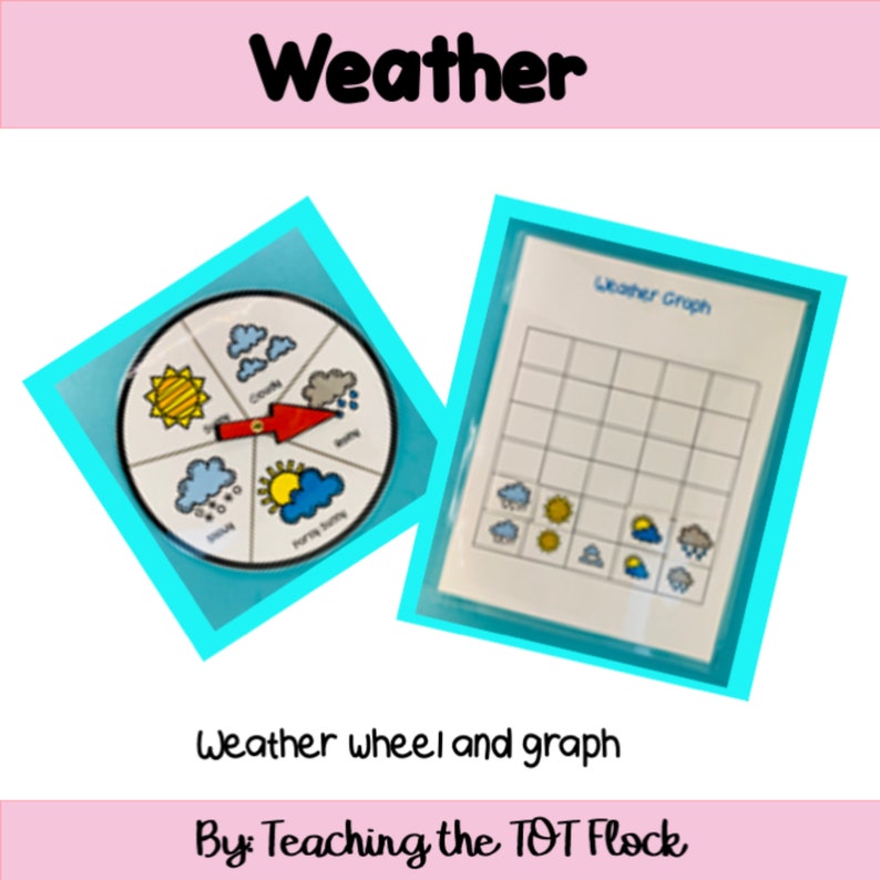 Weather Toddler Packet - Etsy