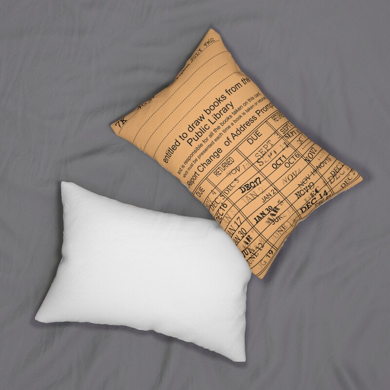 Library Pillow - Etsy