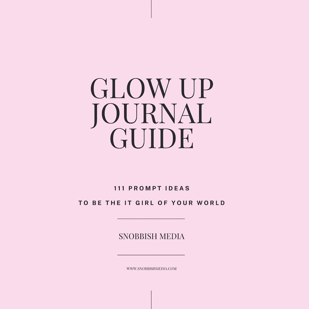 Glow up Journal Guide - 111 Prompt Ideas, Self Confidence, Goal Setting ...