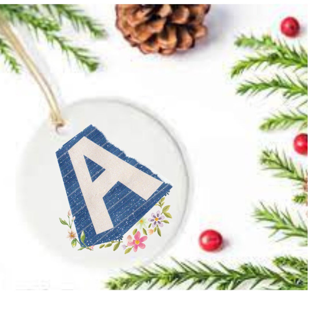 Custom Initial Initial Ornament Letter Ornament Initial Ornaments ...