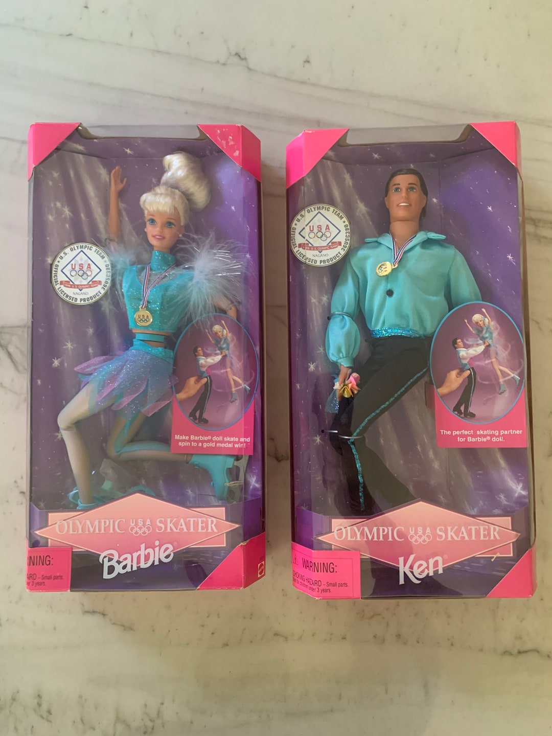 Olympic Skater Barbie and Ken Set - Etsy