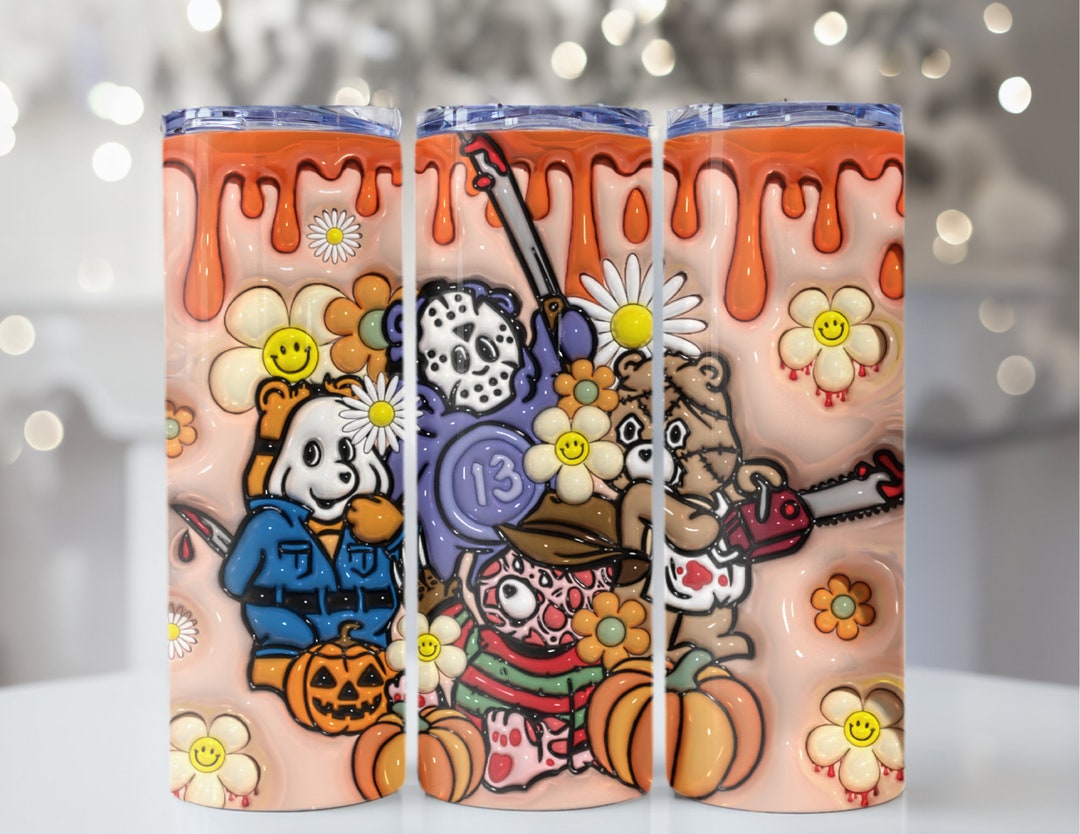 Care Bears Tumbler Spooky Bears Bears and Pumpkins Care - Etsy