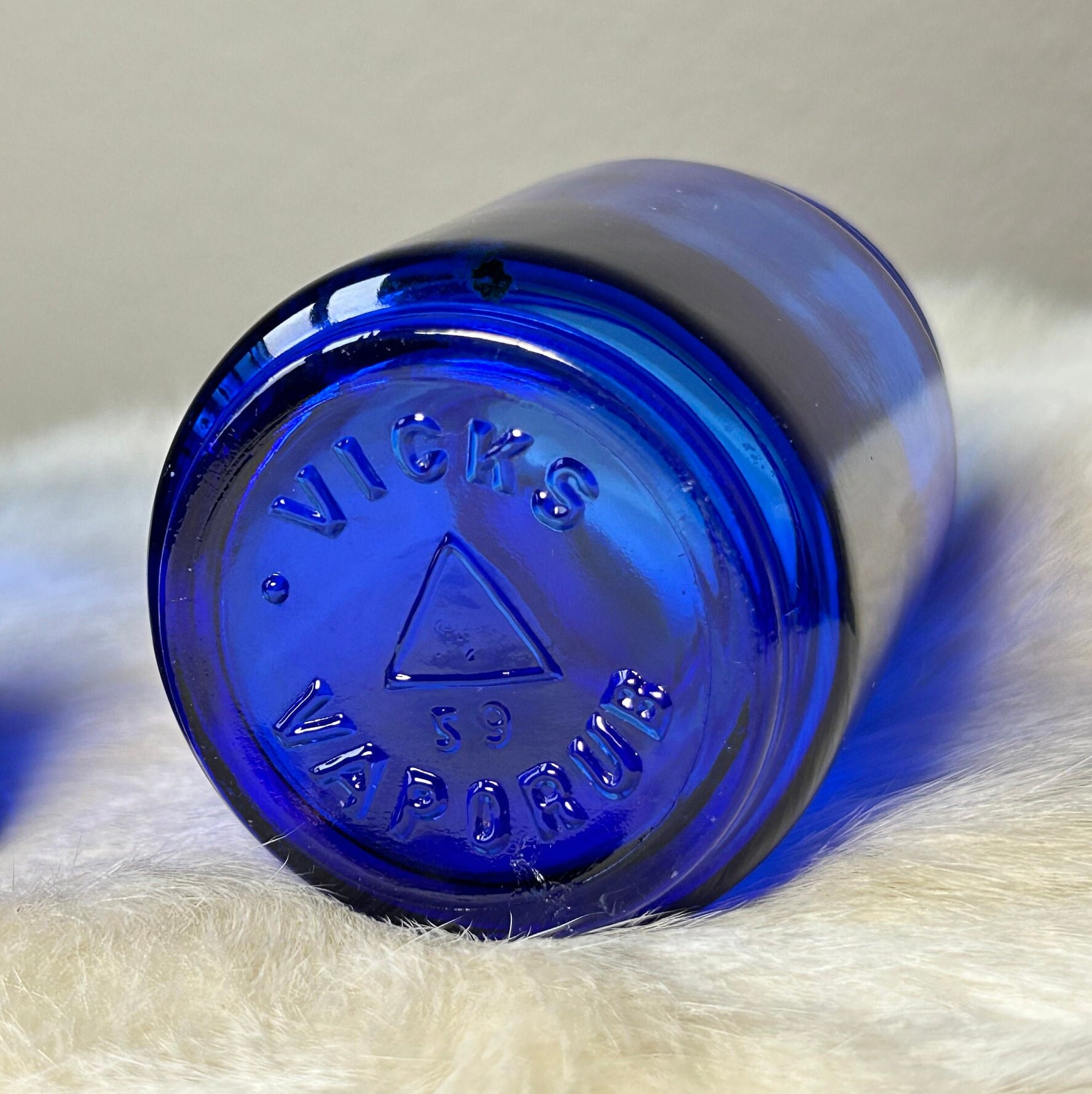 Apothecary Jars Cobalt Blue Noxema Vick's Vaporub Vintage Jar Set - Etsy