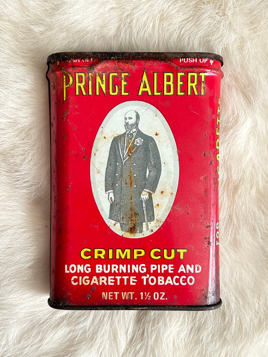 Tobacco Pocket Tin Prince Albert Vintage Tobacciana Advertisement Tin ...