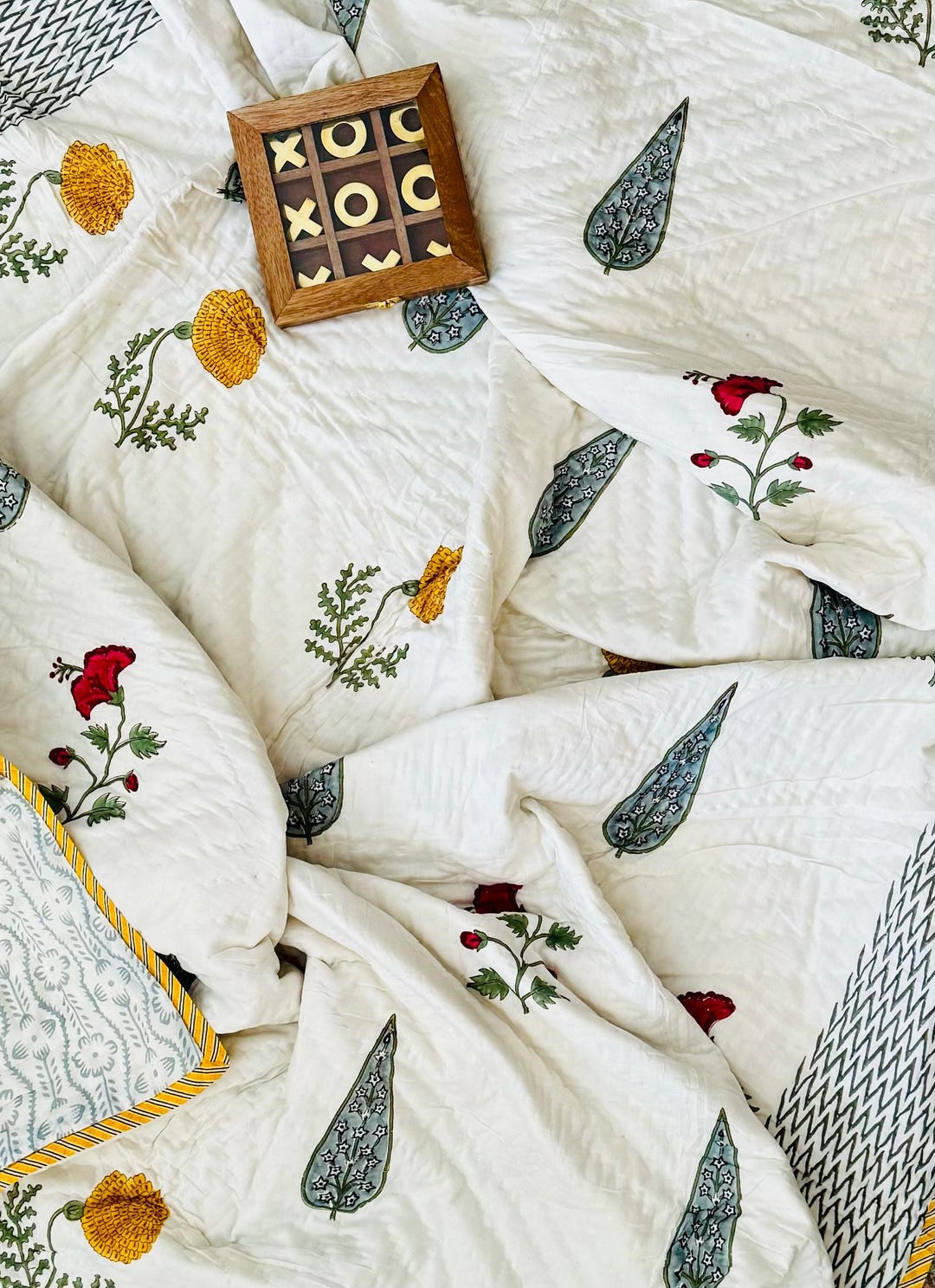 Marigold Handcrafted Reversible Cloud Comforter - Etsy