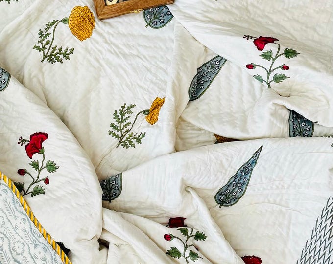Marigold Handcrafted Reversible Cloud Comforter - Etsy