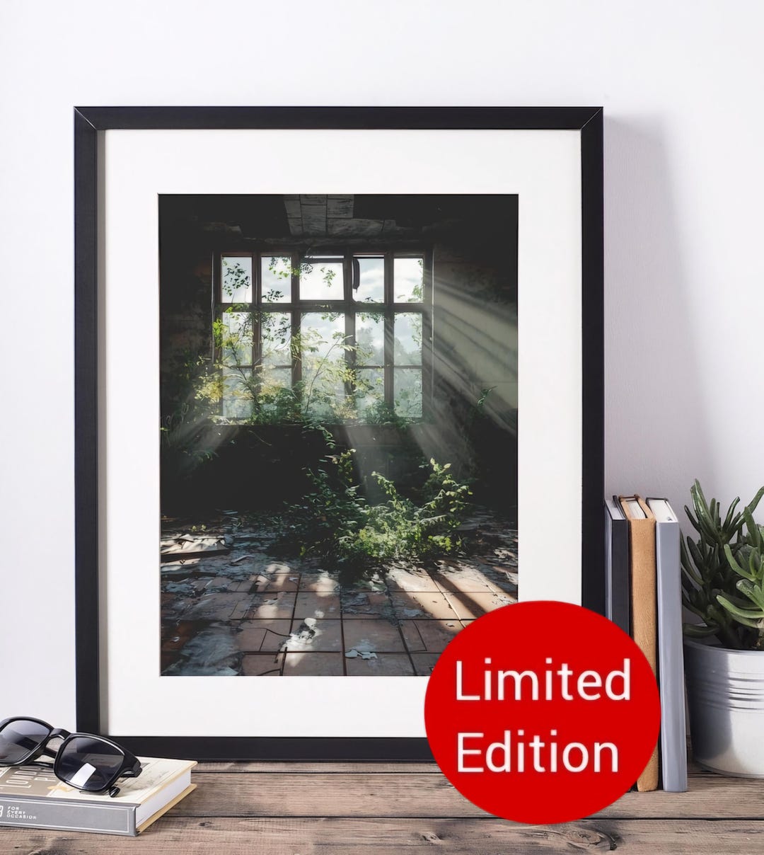 Post Apocalyptic Window Dystopian City Gift for Gamers Gamer Room Art ...