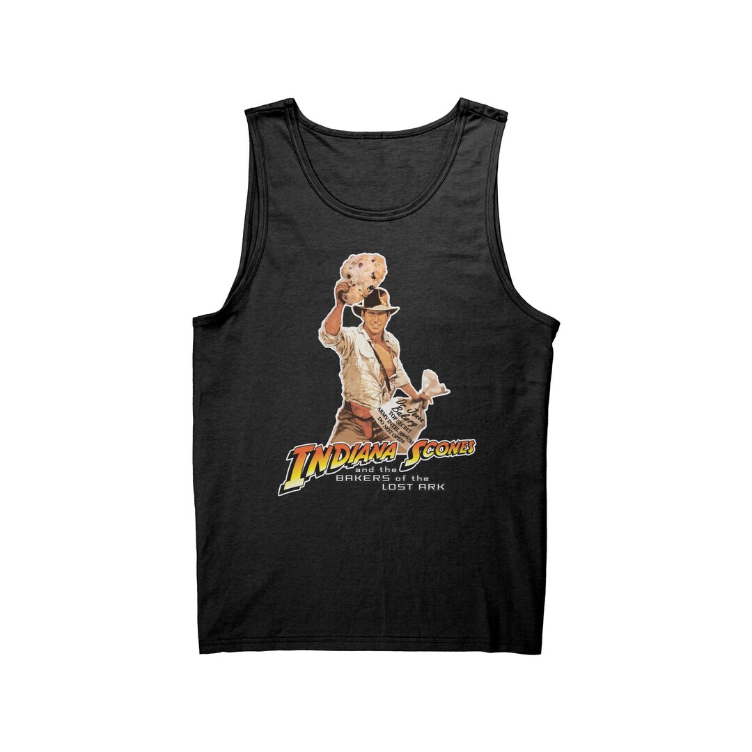 Funny Indiana Jones indiana Scones Cotton Tank Top Shirt - Etsy