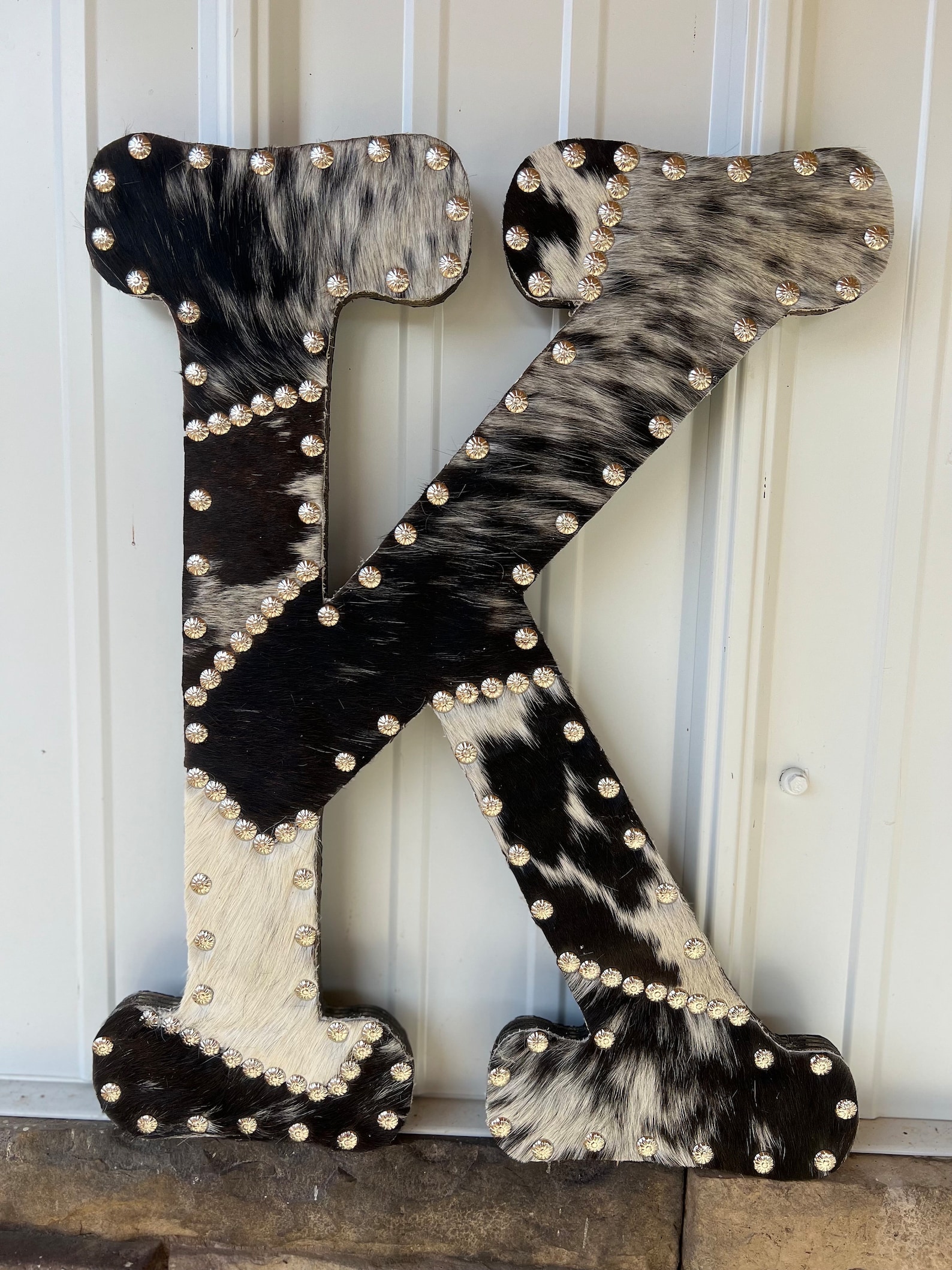 18custom Handmade Rustic Western Cowhide Letters Home Decor Wall ...