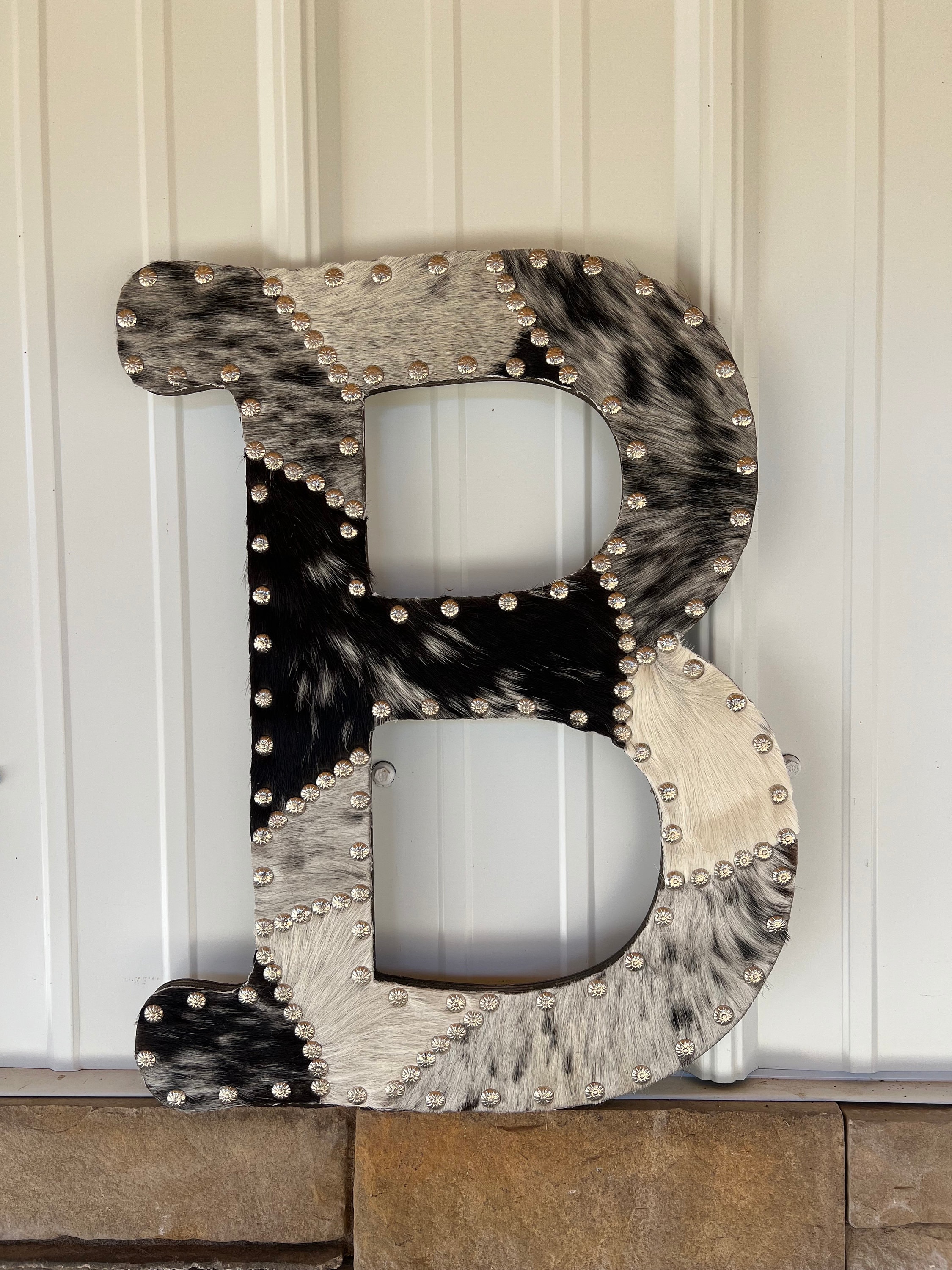 18custom Handmade Rustic Western Cowhide Letters Home Decor Wall ...