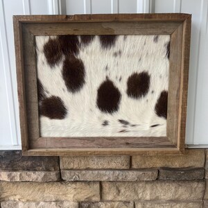 Branding Frame Cowhide Picture Frame Rustic Western Unique Farmhouse ...