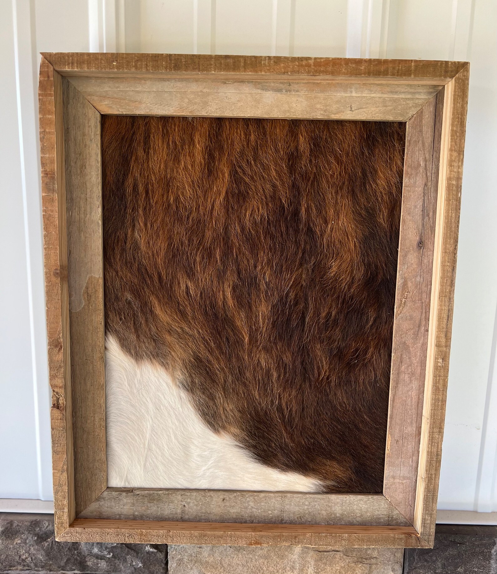 Branding Frame Cowhide Picture Frame Rustic Western Unique Farmhouse ...