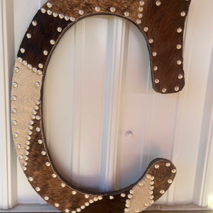 18”custom Handmade Rustic Western Cowhide Letters Home Decor Wall ...
