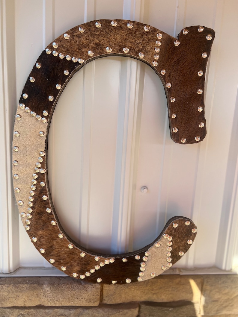 18custom Handmade Rustic Western Cowhide Letters Home Decor Wall ...