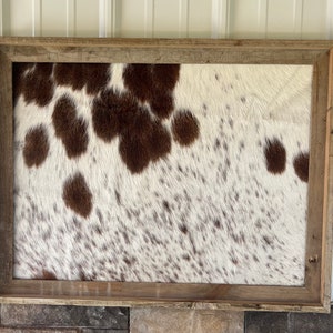 Branding Frame Cowhide Picture Frame Rustic Western Unique Farmhouse ...