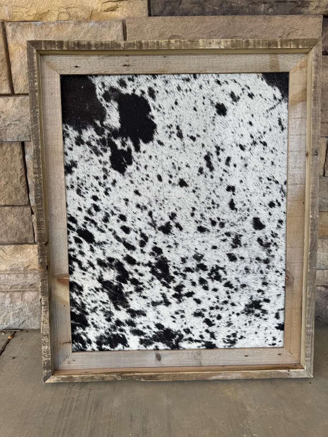 Branding Frame Cowhide Picture Frame Rustic Western Unique Farmhouse ...