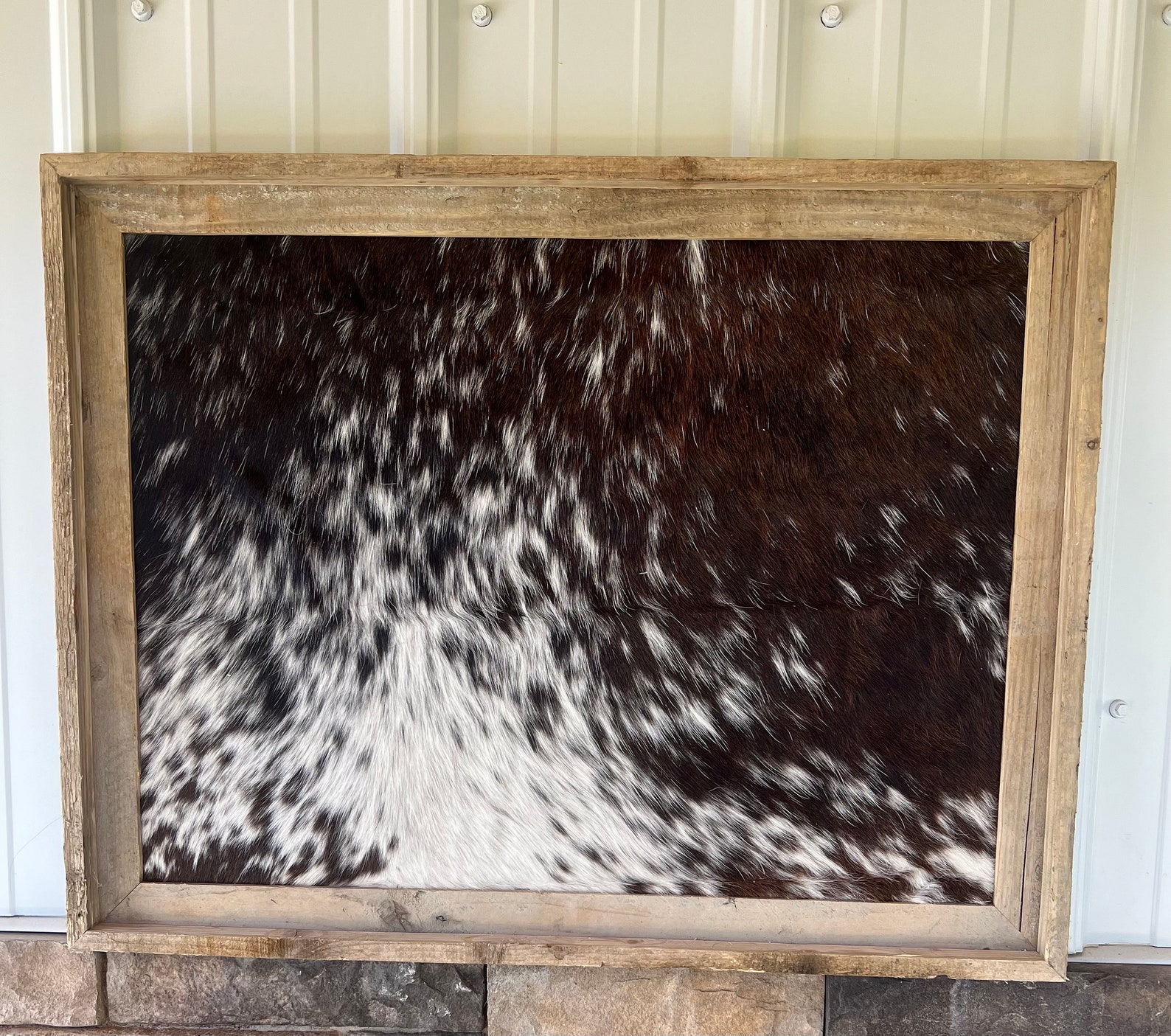 Branding Frame Cowhide Picture Frame Rustic Western Unique Farmhouse ...