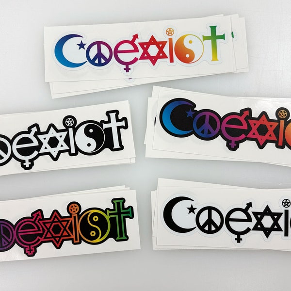 Coexist Sticker - Etsy