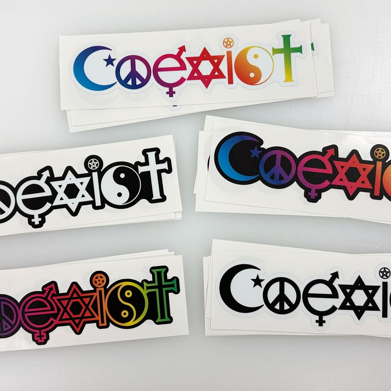 Coexist Sticker - Etsy