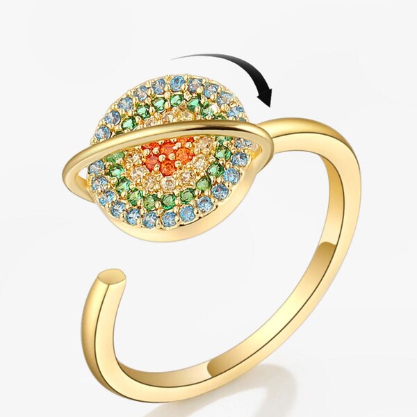 Planet Ring - Etsy