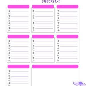 Vacation & Pre-vacation Checklist - Etsy