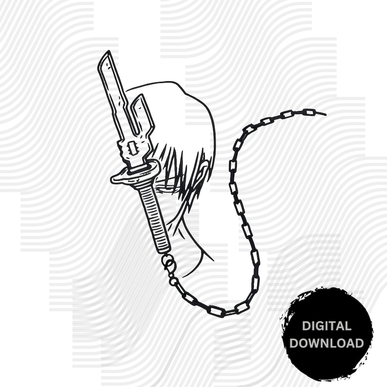 Anime Toji jujutsu SVG digital svg Manga SVG-Japonés SVG Anime vector ...