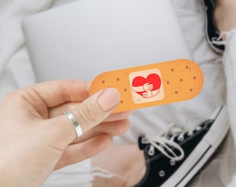Get Well Soon Bandaid Sticker - Etsy