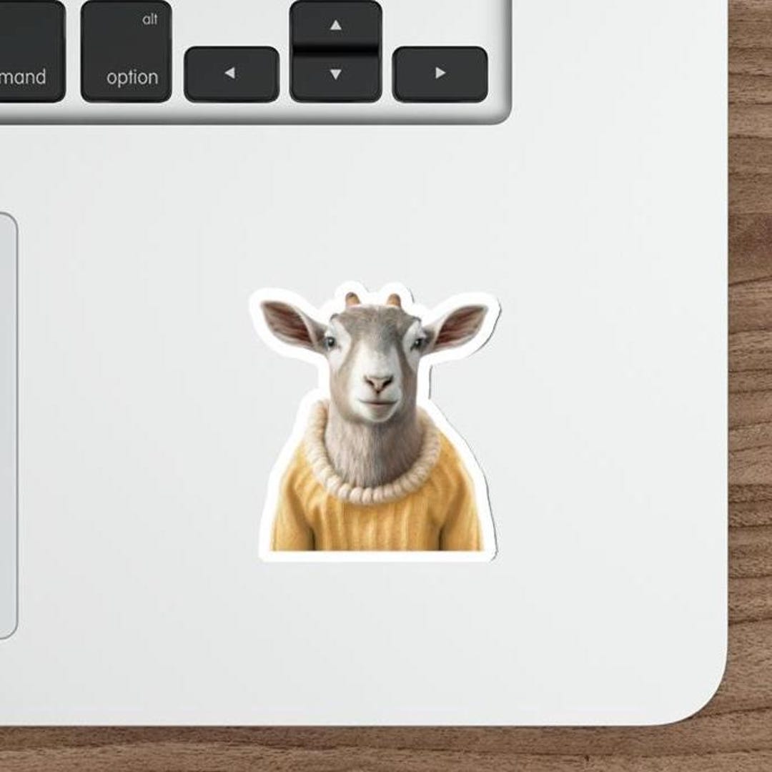Funny Goat Sticker, Goat Stickers, Goat Lover, Goat Decal, Farm Animals ...