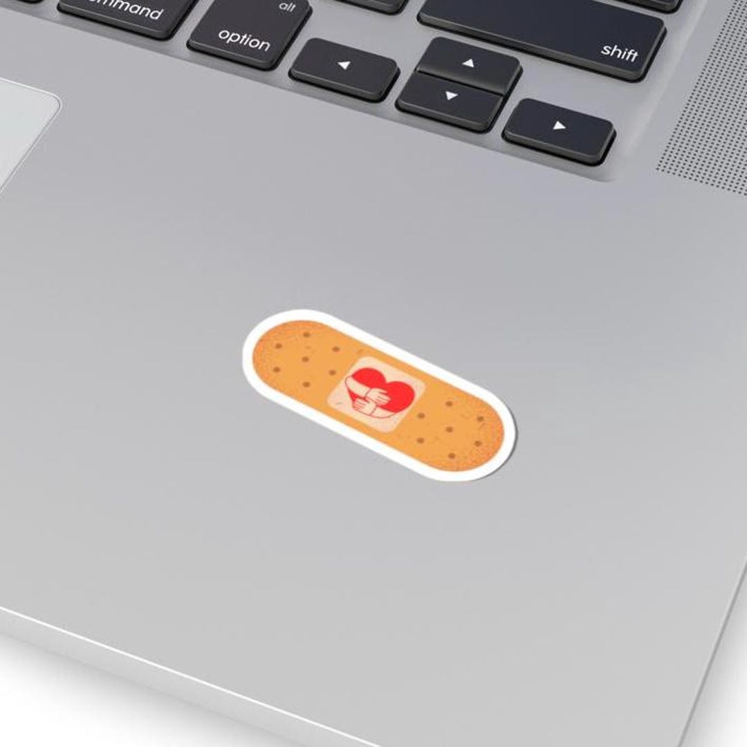 Bandaid Sticker, Bandage Vinyl Decal Sticker, First Aid Sticker, Kiss ...