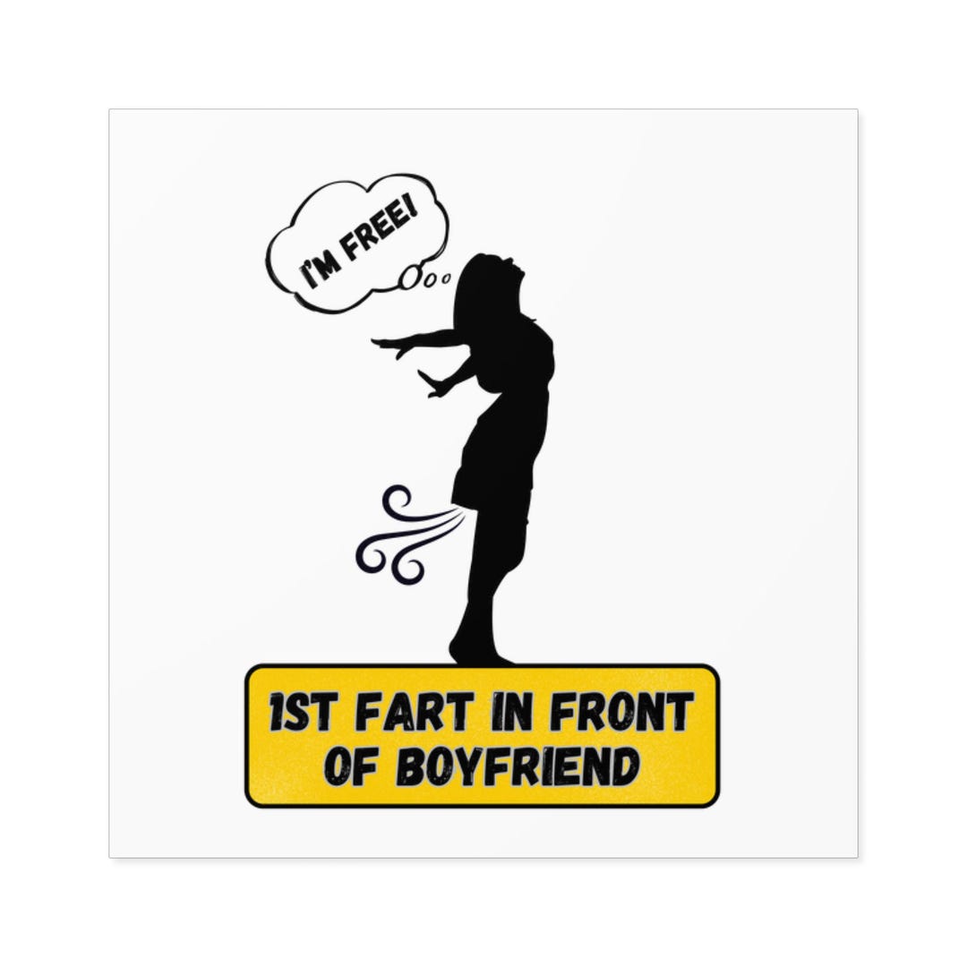 Fart Sticker, Vinyl Sticker, Funny Stickers Adult, Weird Sticker, Fart ...