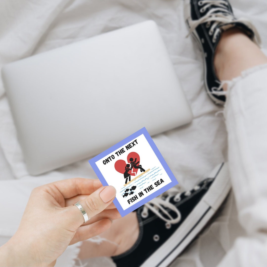 Fish in the Sea Sticker Break up Sticker for Laptop Funny - Etsy