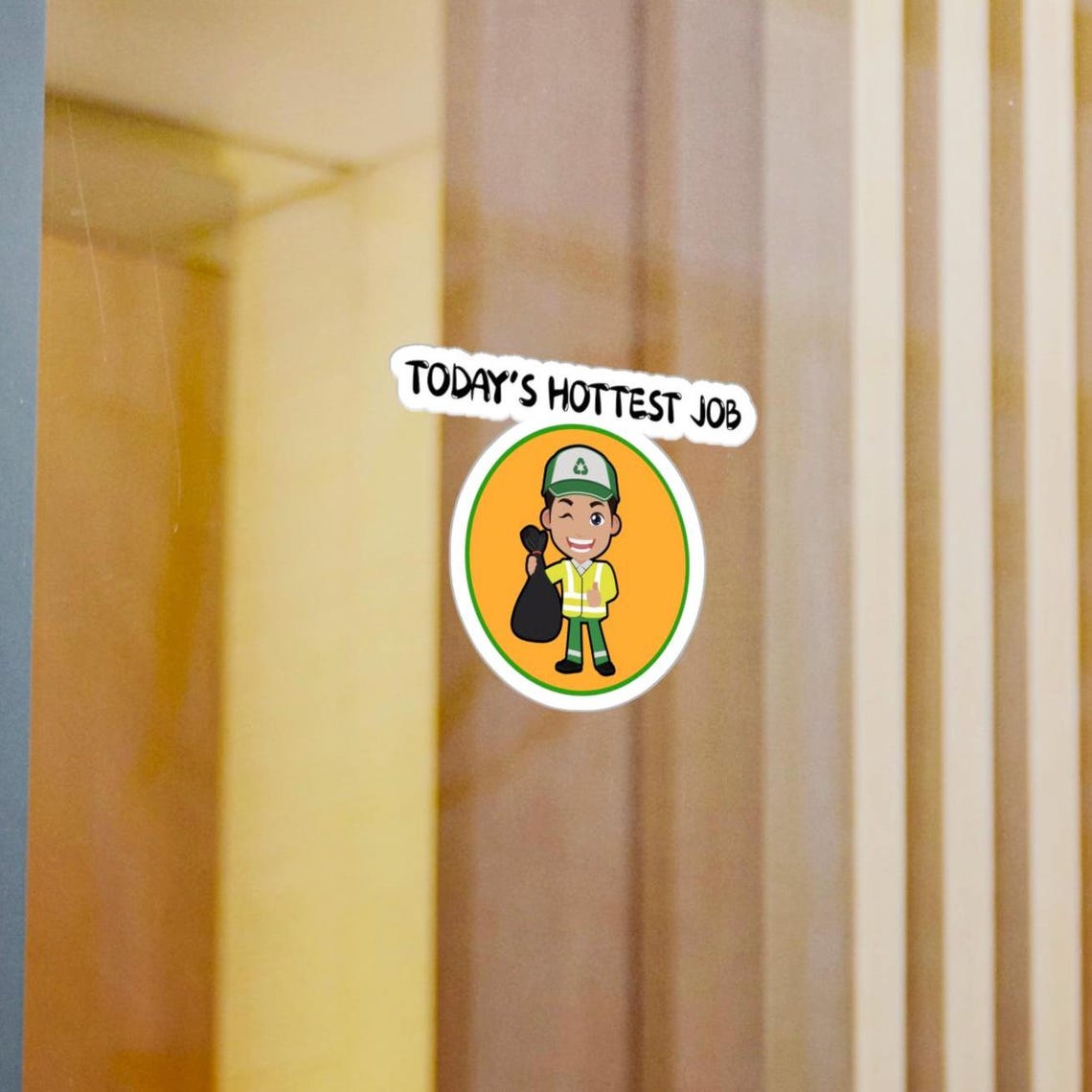 Garbage Man Sticker for Tumbler, Garbage Trump Sticker for Laptop ...