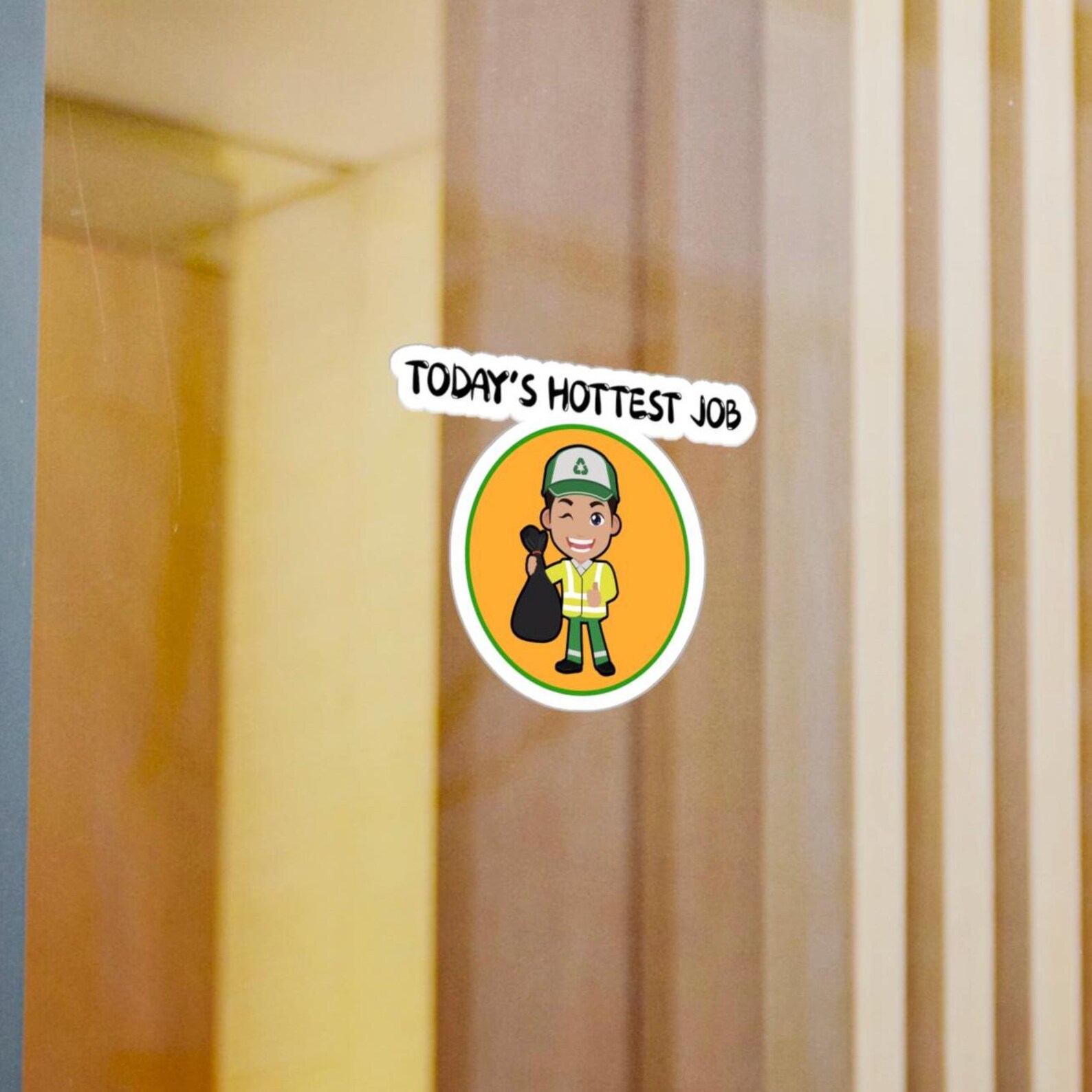 Garbage Man Sticker for Tumbler, Garbage Trump Sticker for Laptop ...