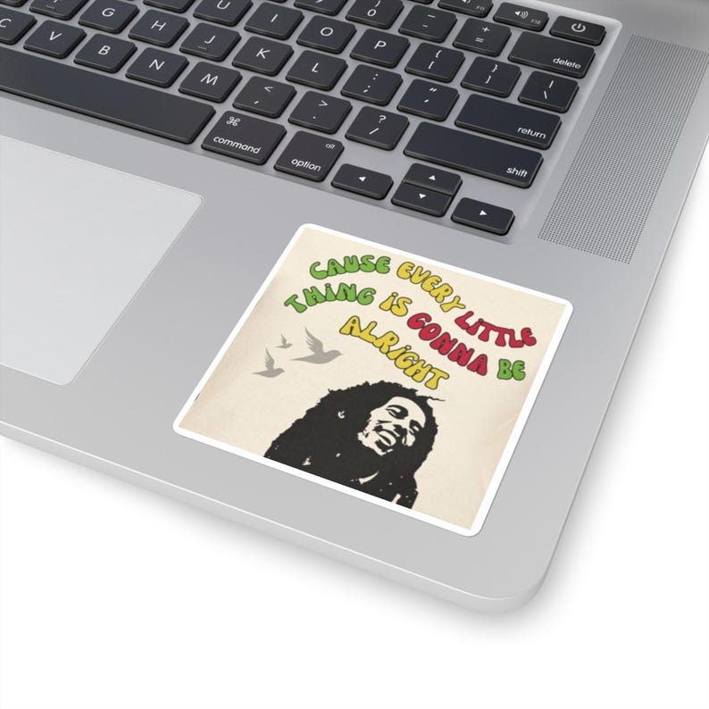 Bob Marley Vinyl Decal/ Sticker for Laptop/ Cell Phone/ Notebook/ Book ...