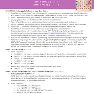 PDF Pattern - Embracing Our Scraps Quilt Pattern - PDF Download - Etsy