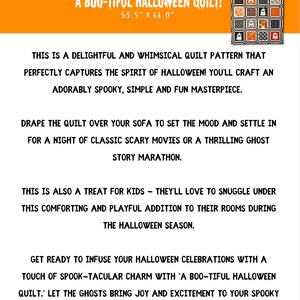 PDF Pattern - A Boo-tiful Halloween Quilt Pattern - PDF Download - Etsy