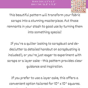 PDF Pattern - Embracing Our Scraps Quilt Pattern - PDF Download - Etsy
