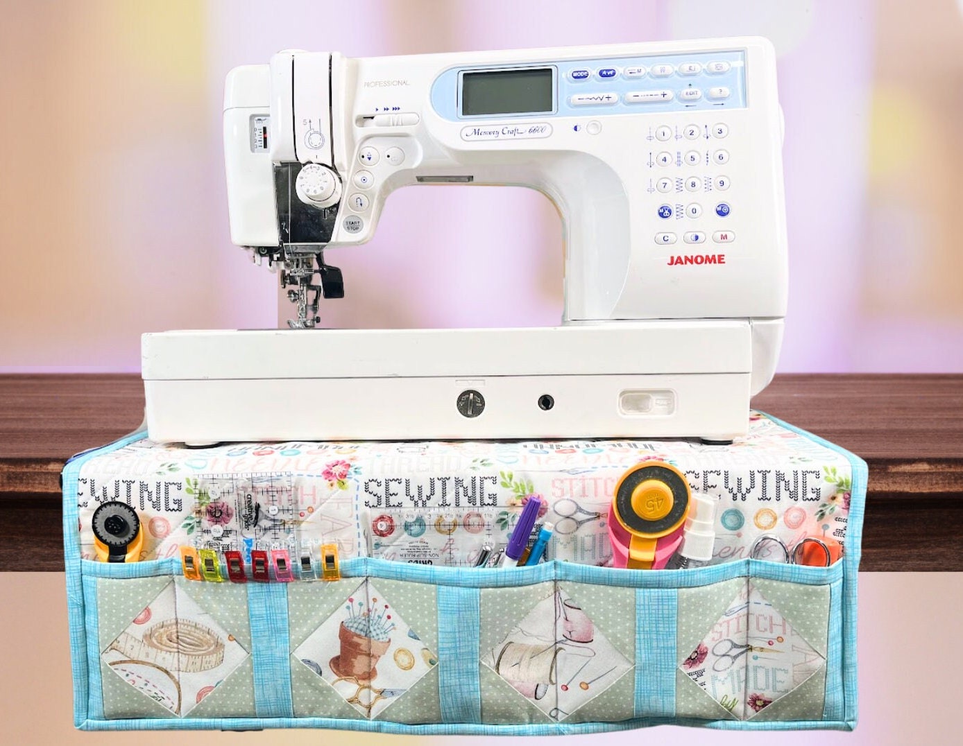 PDF Pattern - Stitch and Stash Sewing Machine Apron Quilt Pattern - PDF ...