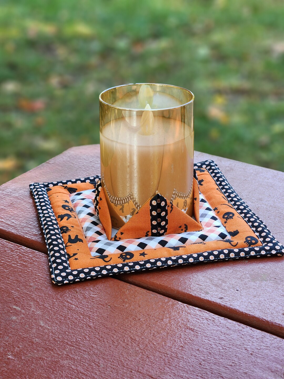 PDF Pattern - Candle Cozy Mat Halloween Quilt Pattern - PDF Download - Etsy