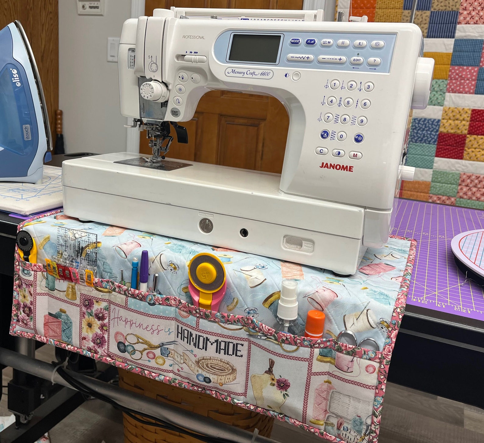 PDF Pattern - Stitch and Stash Sewing Machine Apron Quilt Pattern - PDF ...