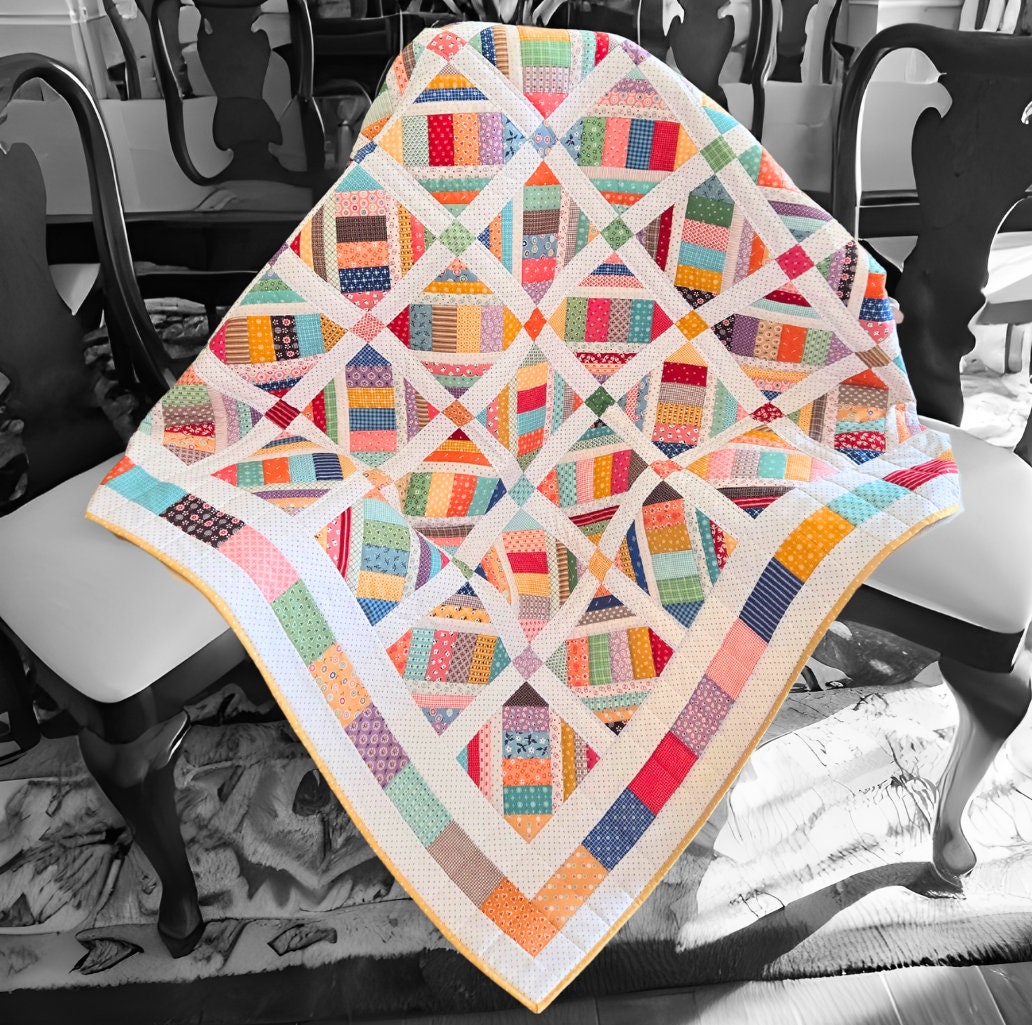 PDF Pattern - Embracing Our Scraps Quilt Pattern - PDF Download - Etsy