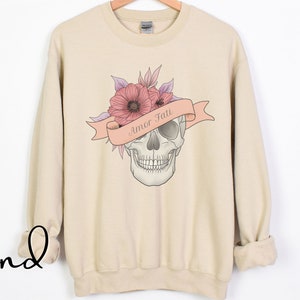 Amor Fati Stoicism Shirt, Skull and Flowers Sweatshirt, Pull Over for ...