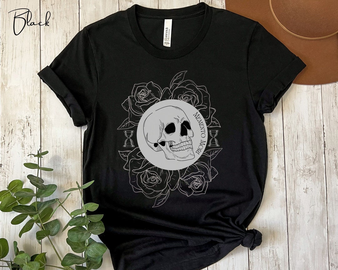 Memento Mori Symbol Shirt, Stylish Philosophical Tees, Reflective ...
