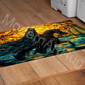 Middle Earth Rug Black Riders of the Nine Cotton MTG Rug Carpet 4 X 6 ...
