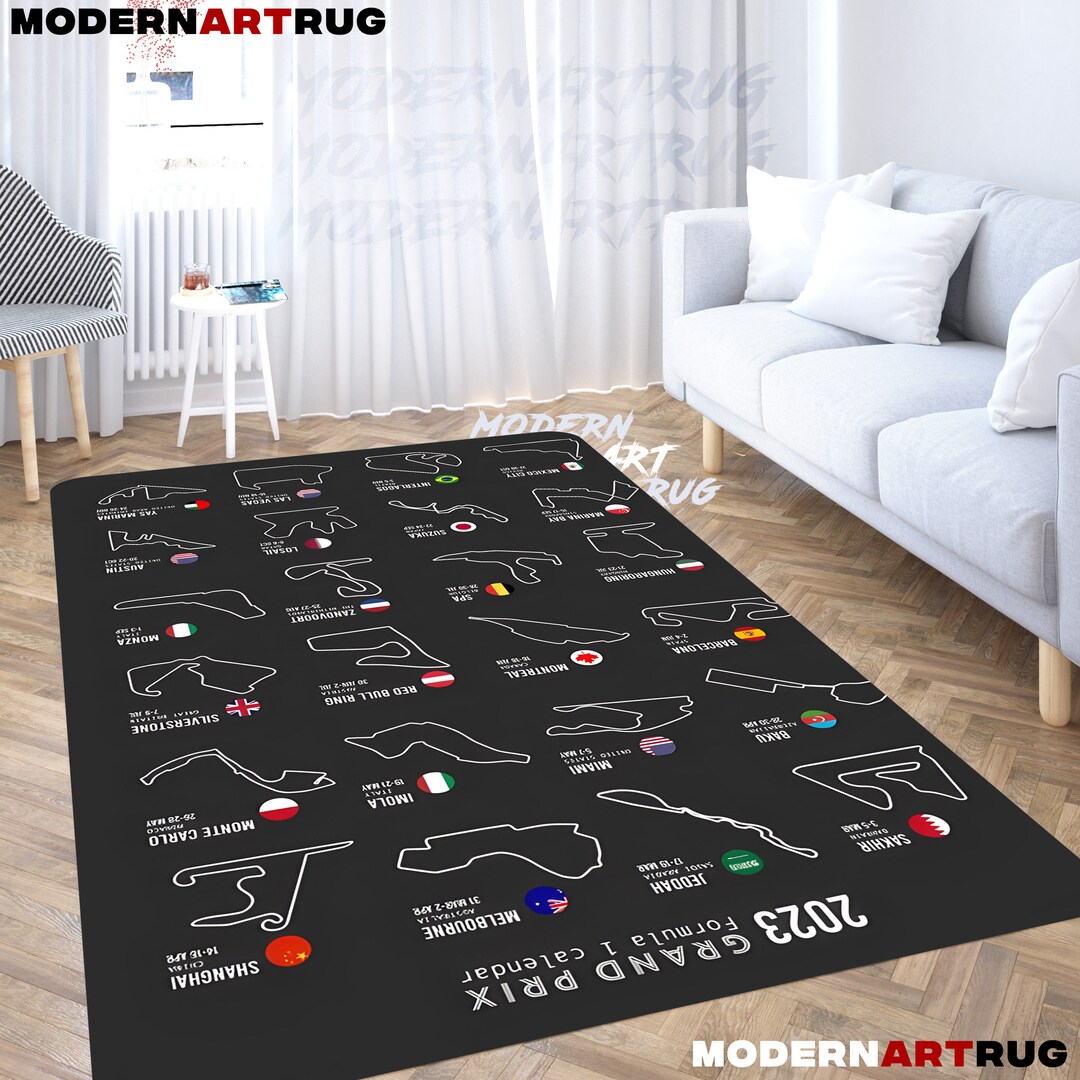 Formula1 Rug, Formula Rug, F1 Rug, F1 Home Decor, Nonslip Rug, Designer ...