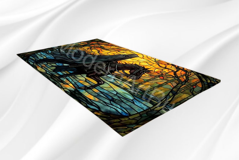 Middle Earth Rug Black Riders of the Nine Cotton MTG Rug Carpet 4 X 6 ...